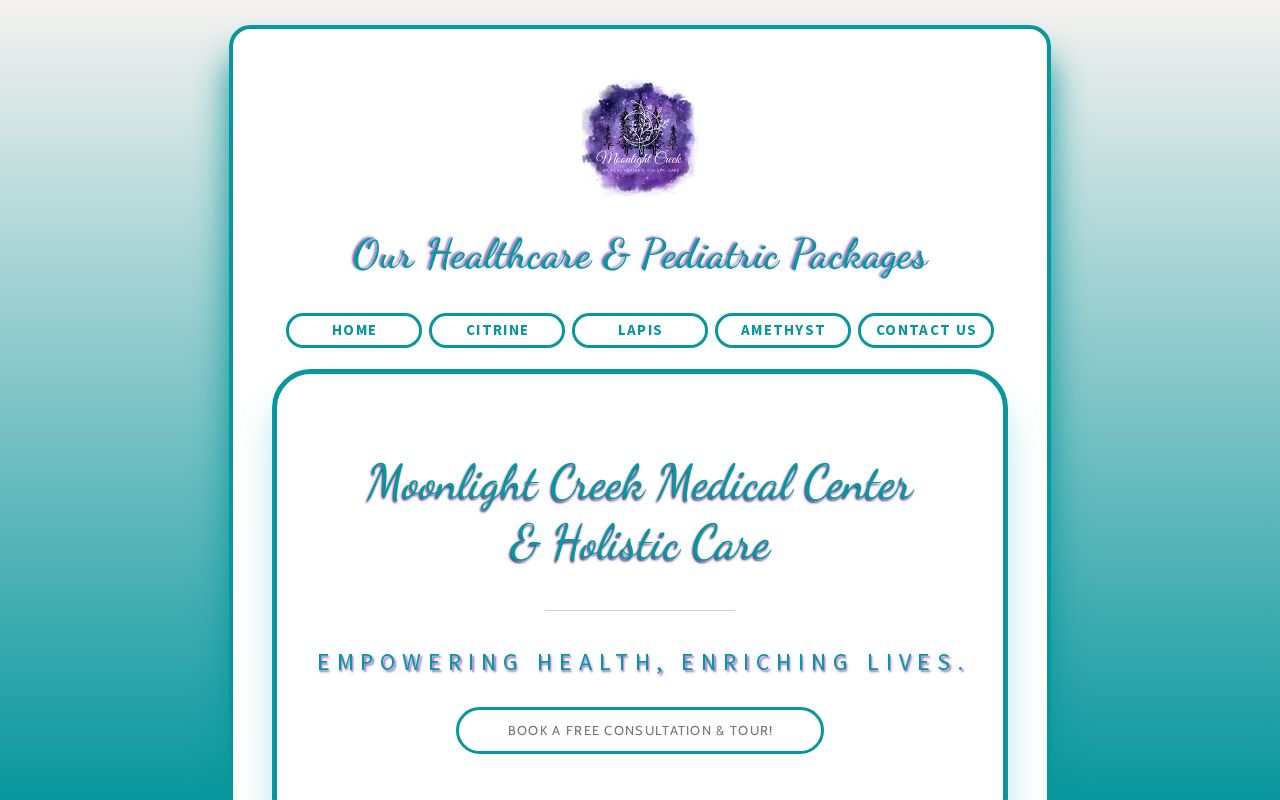 Moonlight Creek Medical Center: Pediatric & Healthcare Packages